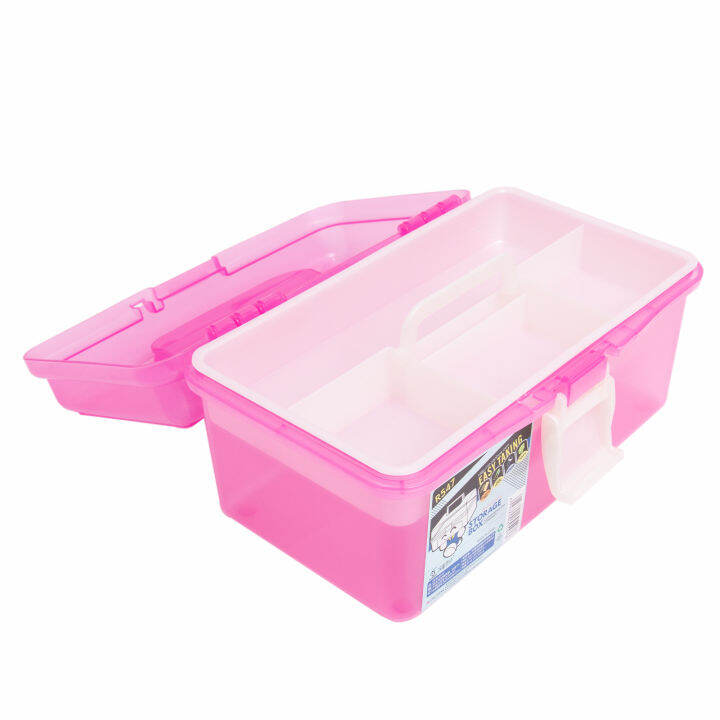 MULTI UTILITY NAIL ART TOOL BOX Plastic Multi-purpose Portable Handled ...