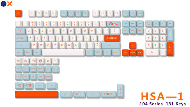 131 Keys PBT Keycap HSA Profile DYE-SUB Japanese Personalized Keycaps ...