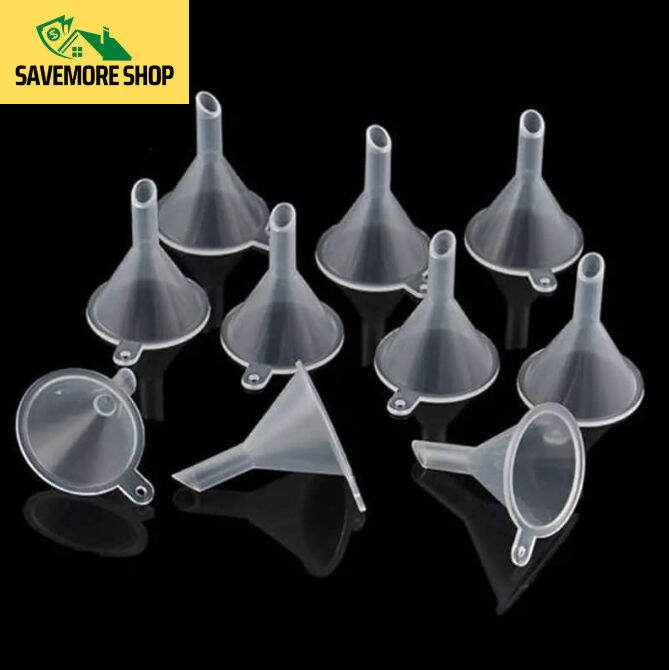 Savemore Shop Mini Plastic Funnel Embudo Transparent Funnel Small Mouth ...