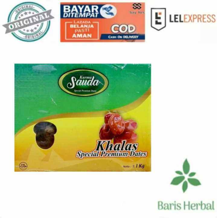 Kurma SAUDA Kholas, khalas isi 1 kg Kurma Pilihan Berkualitas Dikemas ...