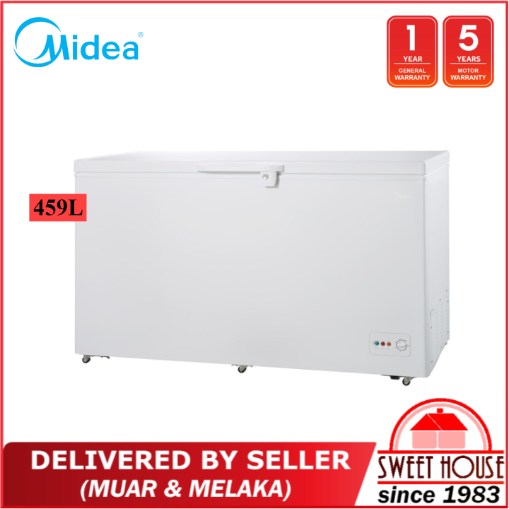 [DELIVERED BY SELLER] Midea WD-500W 500L (418L Net) Chest Freezer WD-500WR | Lazada