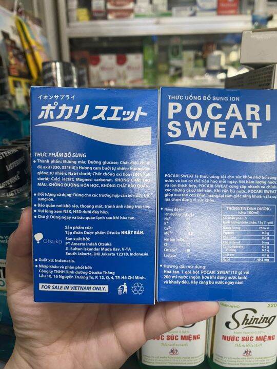 POCARI SWEAT BÙ NƯỚC VÀ ĐIỆN GIẢI HỘP 5 GÓI(SACHEST) | Lazada.vn