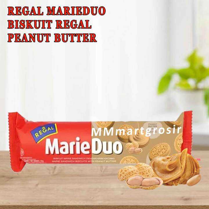 BISKUIT REGAL / REGAL MARIE DUO / RASA PEANUT BUTTER / 100gr | Lazada ...