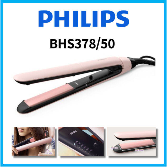 PHILIPS BHS378/50 Kerashine Flat Iron Straightener curling iron Keratin ...