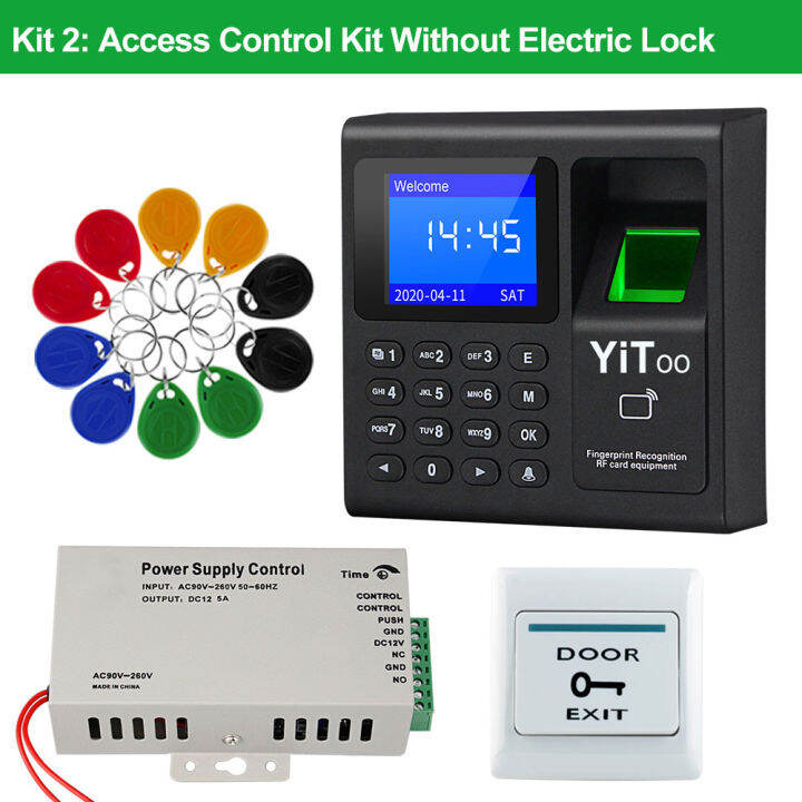 Yitoo Complete Fingerprint Password Access Control Set Attendance Check ...