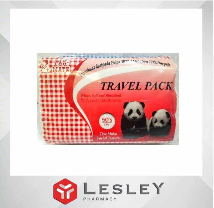 PAN-MATE TRAVEL Pack Tissue 2PLY x (50's x3) | Lazada