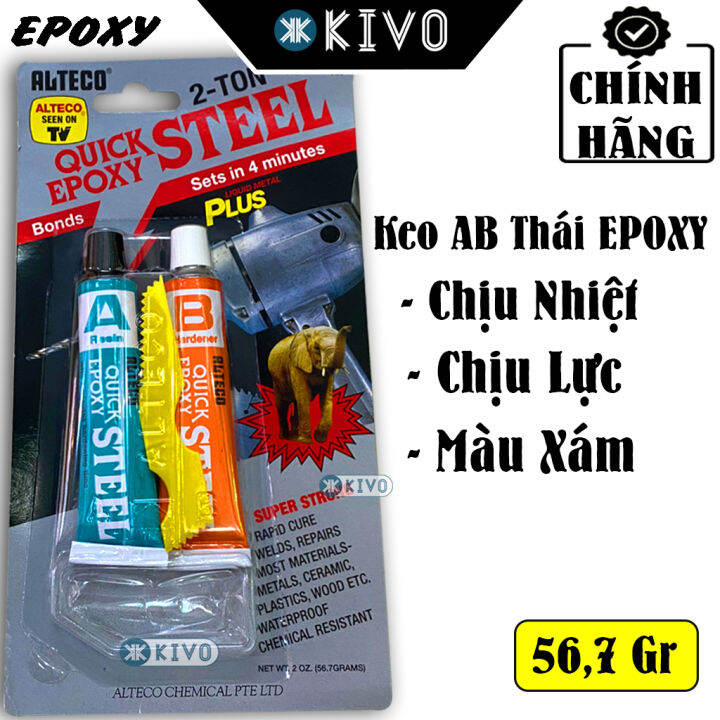 Keo AB 2 Thành Phần Epoxy Thái Lan Chịu Nhiệt, Chịu Lực Tốt CHÍNH HÃNG - Keo AB Trong Suốt/ Keo ...