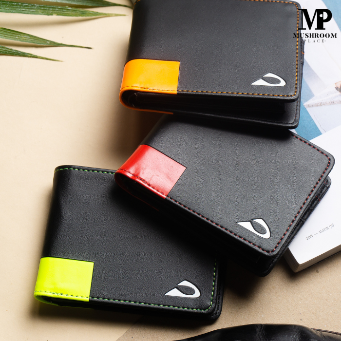 Dompet Pria Lokal Lipat Pendek Planet Ocean Hitam Polos List Warna ...