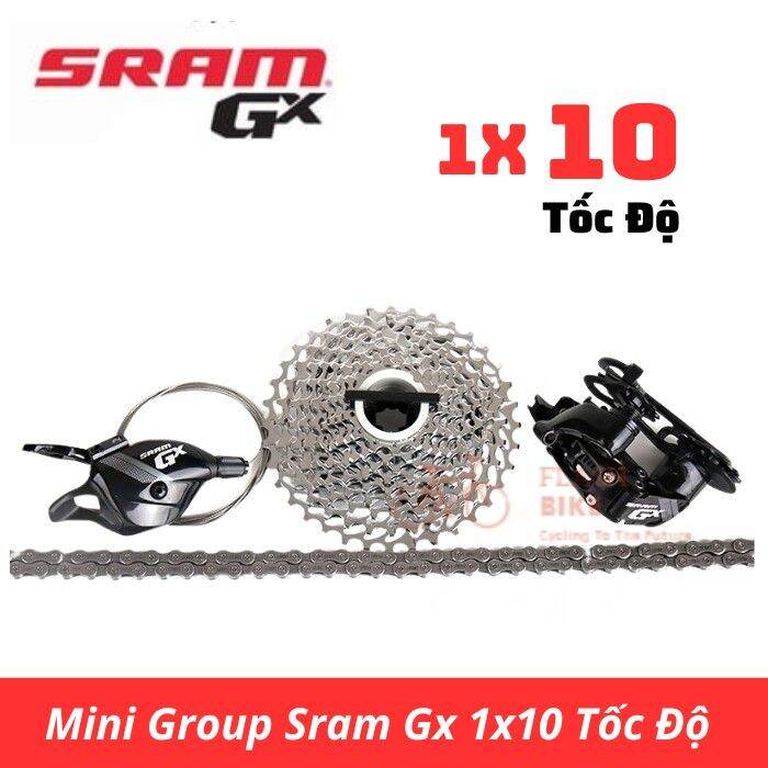 Mini Group SRAM GX 10 Tốc Độ Bộ Truyền Động Tay Bấm Xả 1x10 Tốc Độ Củ Đề Sau Max 32T Líp 11-28T ...