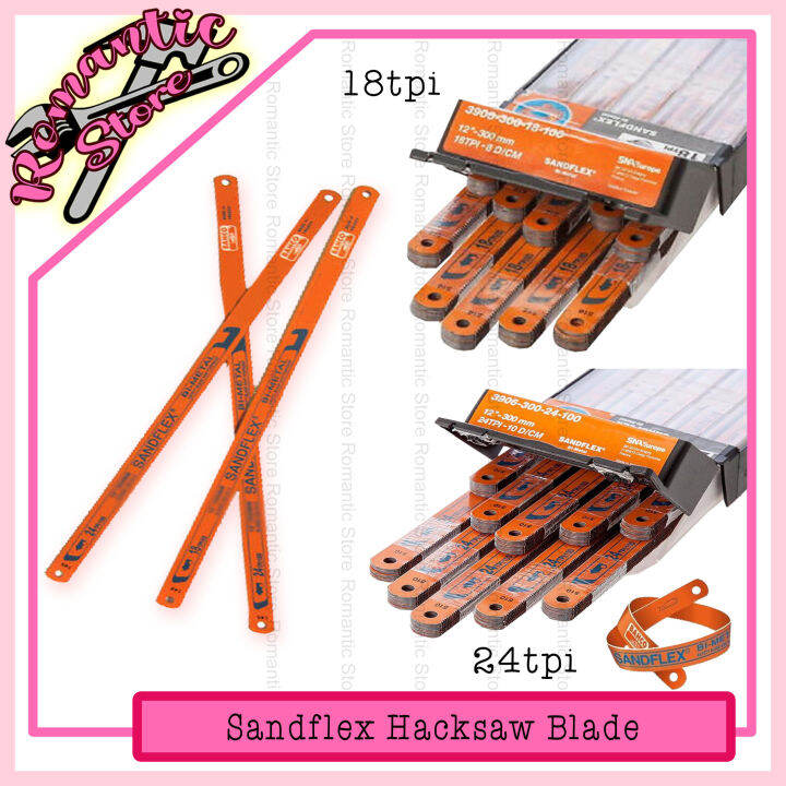 SANDFLEX HACKSAW BLADE 18 TPI/8D & 24 TPI/10D (12"/300MM) | Lazada PH