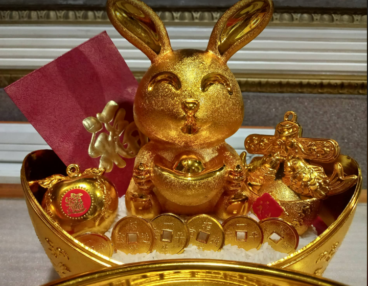 LUCKY CHARM 2023 WATER RABBIT PROSPERITY BASKET SET FOR WEALTH AND ...