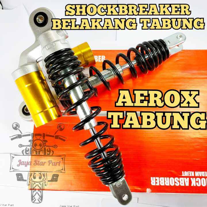 SHOCKBREAKER BELAKANG YAMAHA AEROX 155 TABUNG SOKBEKER KUALITAS ORIGINAL ASLI YAMAHA SOK SHOCK ...