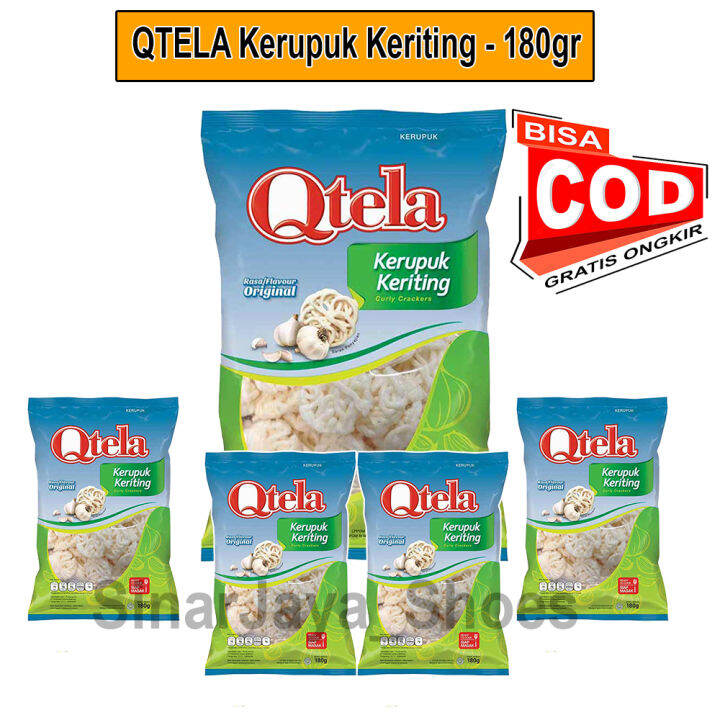 QTELA KERUPUK KERITING 180 GRAM Per pcs | Lazada Indonesia