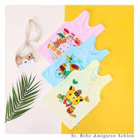 3 Pcs Kaus Dalam Anak Karakter BEBE SNI - Singlet Anak Bergambar ...