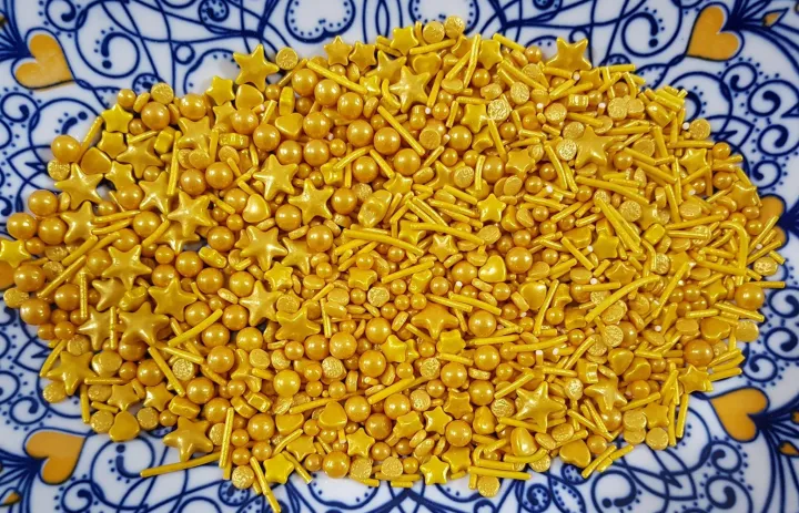 200 GRAMS Edible Candy Sprinkles - Mix Gold Star | Lazada PH