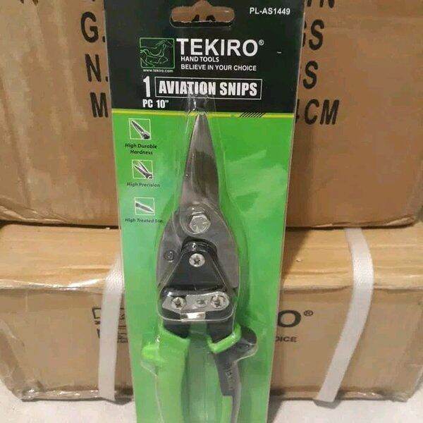 Tekiro Gunting Seng Holo Baja Ringan 10" inch Aviation Snips TEKIRO 10 ...