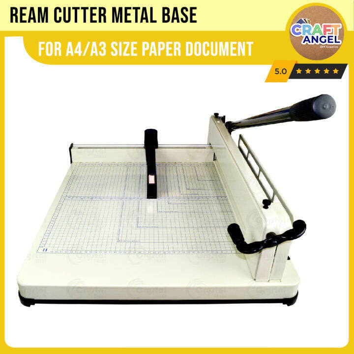 Officom Metal Based Paper Ream Cutter with Measuring Scale for A4 / A3 ...