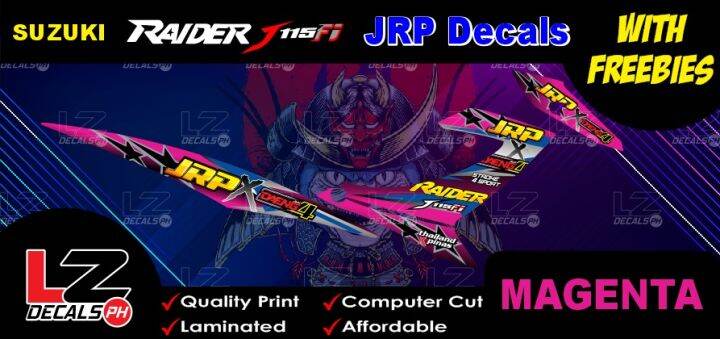 Suzuki Raider J 115 Fi JRP Custom Stock Decals / Stickerswith Freebies ...