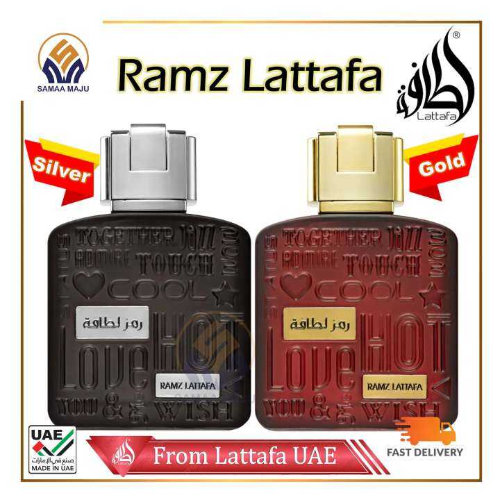 Ramz lattafa 100 ml gold perfume EDP Lattafa 3D Sticker Original from ...