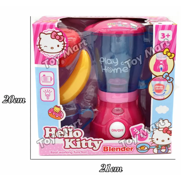 Hello Kitty Mixer / Juicer Toy Simulated Working Functions Kitchen Set ...