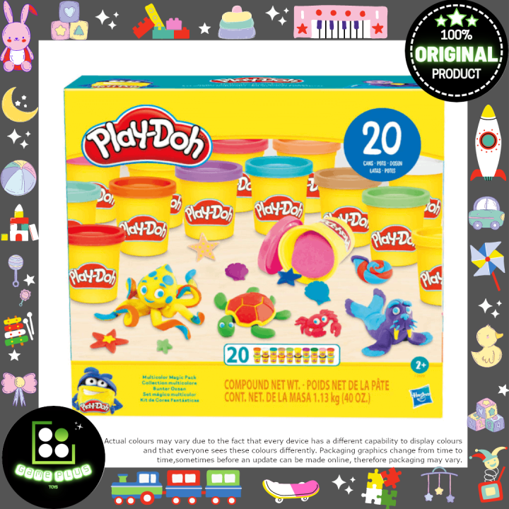 Play-Doh Multicolor Magic Pack (20 cans x 2 oz) | Lazada