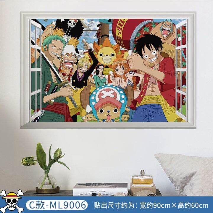 WALL STICKER 3D ONE PIECE CHARACTERS | Lazada PH