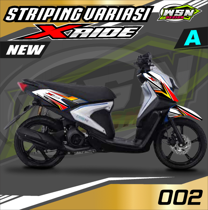 Sticker Striping Yamaha X RIDE NEW 125 002-Stiker Variasi List Motor ...
