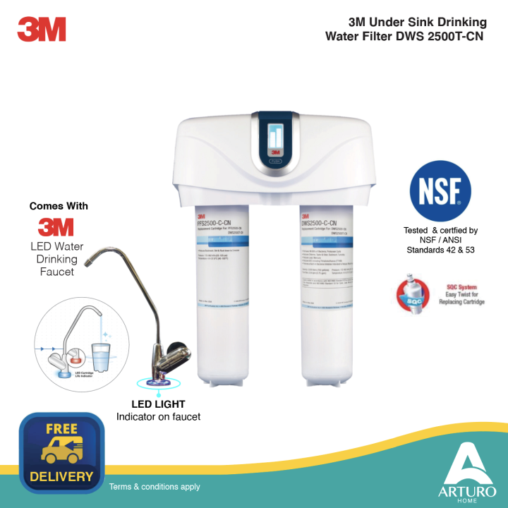 3M Under Sink Drinking Water Filter DWS2500T-CN | Lazada