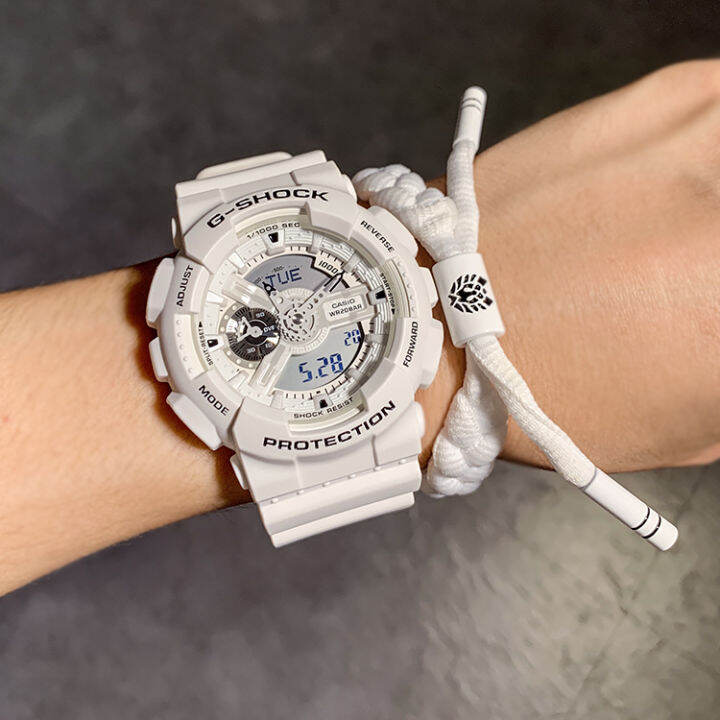 CASIO Casio G-SHOCK waterproof sports watch white Oreo GA-110GW-7 MW-7 ...