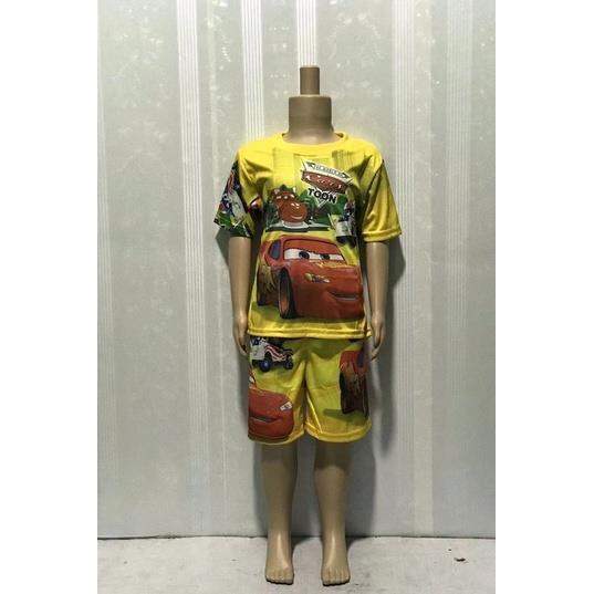 Boys clothing terno sleepwear pajama tokong pair cars | Lazada PH