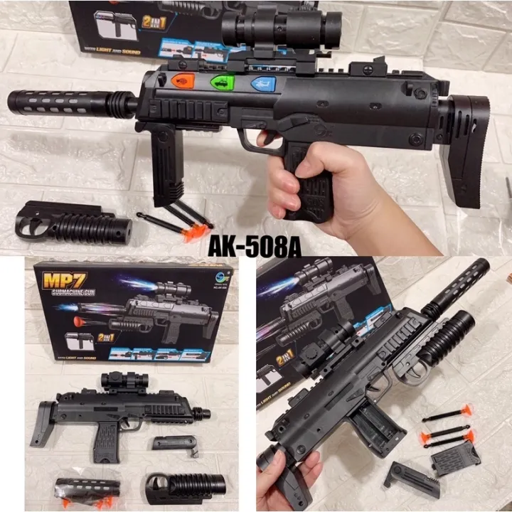 in-Toy-store AK-508. MP7 submachine gun with light and sound toy gun ...