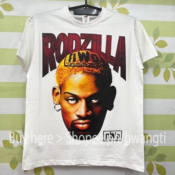 DENNIS RODMAN - RODZILLA WHITE SHIRT DTG PRINT (B-052) | Lazada PH