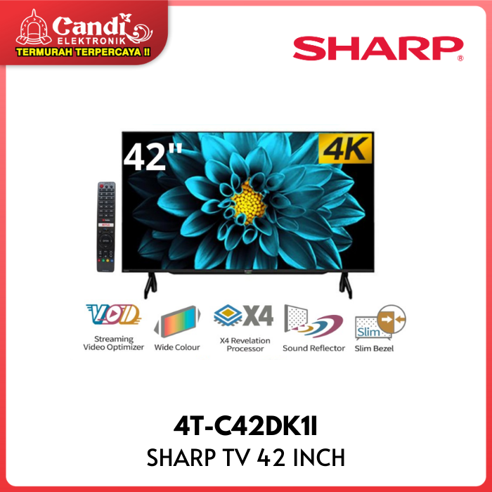 SHARP 4K UHD Android TV 42 Inch 4T-C42DK1I | Lazada Indonesia