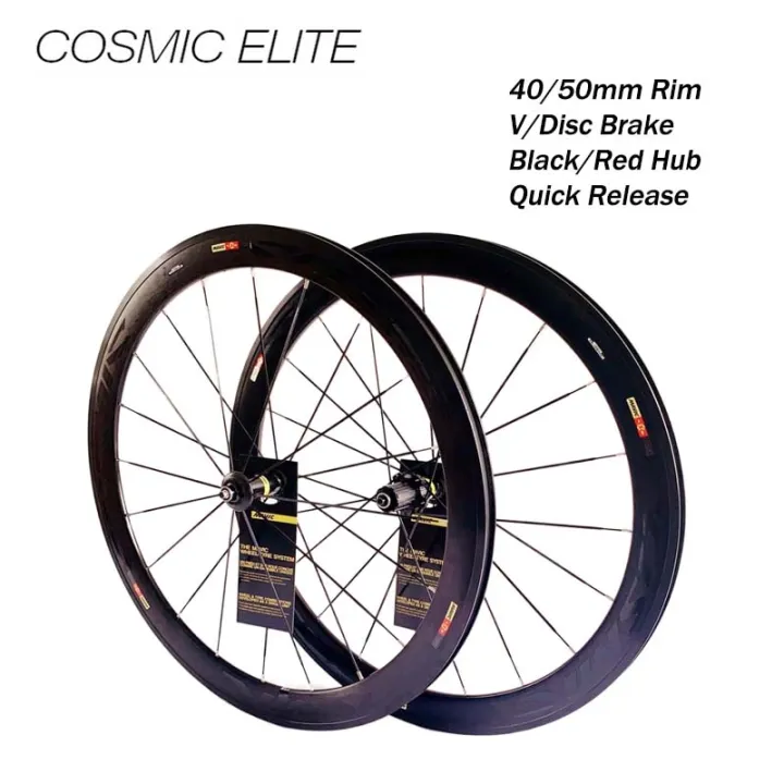 Cosmic Elite 700c Wheelset Road Bike Disc Brake V Brake Sealed Bearings Wheelset Aluminum Alloy ...