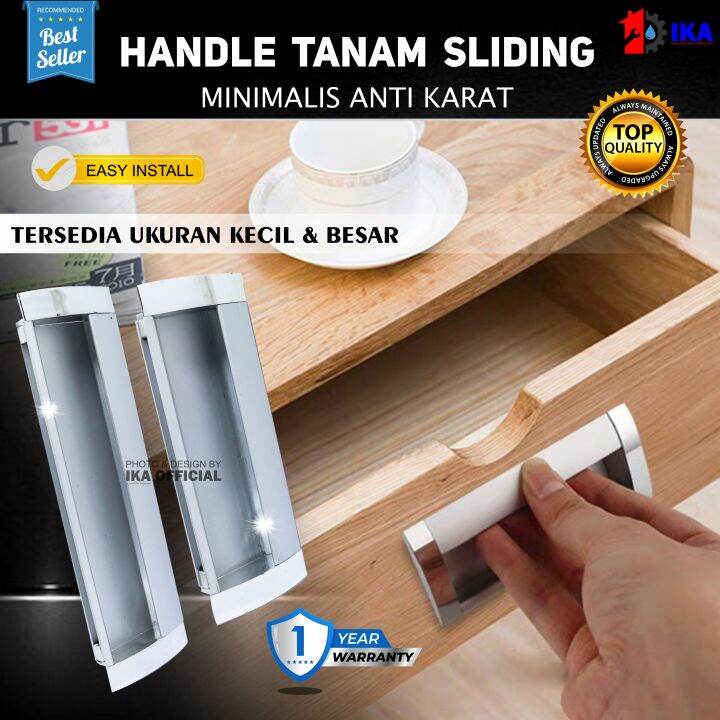 Tarikan Tanam PVC Handle Pintu Lemari Sliding Pegangan Dorong Geser Handle Tanam Murah Handle ...