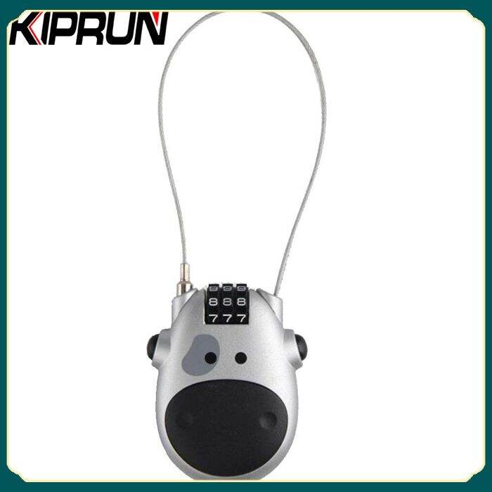 3 Digit Password Combination Bike Lock - 25 Inches Retractable Steel ...