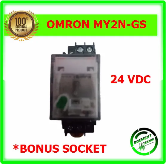 RELAY OMRON MY2N-GS ORIGINAL COIL DC 24 VOLT | Lazada Indonesia
