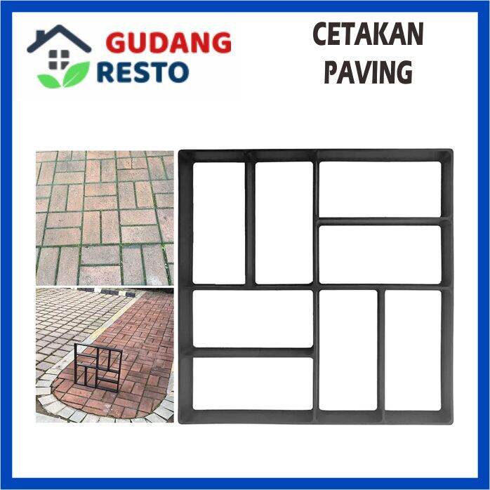 DIY CETAKAN PAVING BLOCK CETAKAN SEMEN MOLD JALAN TERAS TAMAN LANTAI CETAKAN PAVING BLOK MUDAH ...