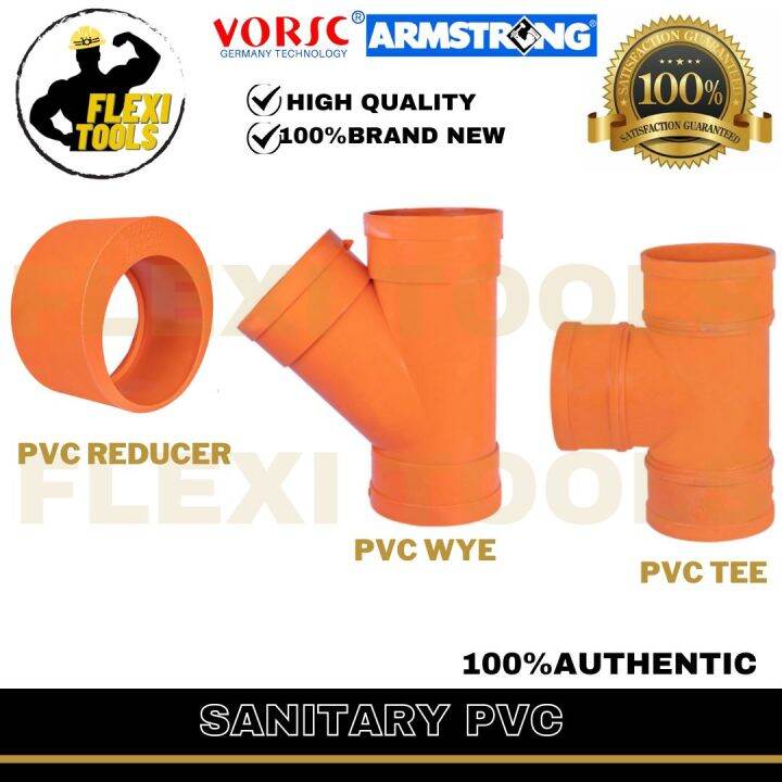 ORANGE PVC SANITARY WATER FITTINGS (PVC REDUCER / PVC WYE / PVC TEE ...