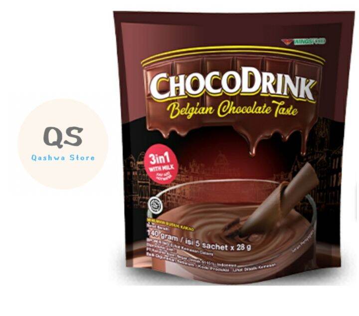 Chocodrink Belgian chocolate taste - isi 5 sachet 28 gr | Lazada Indonesia
