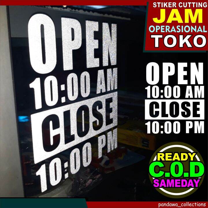 Stiker Cutting JAM OPERASIONAL | Lazada Indonesia
