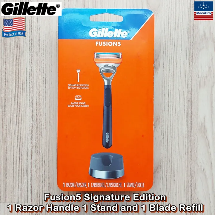 Gillette® Fusion5 Proglide Signature Edition 1 Razor Handle 1 Stand and ...