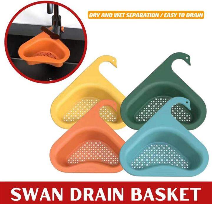 Swan Drain Basket Drain Basket For Kitchen Sink Swan Sink Drain Shelf ...