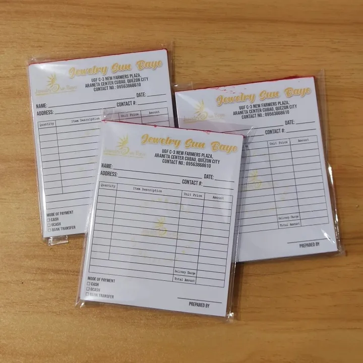 Customized Sales Invoice / Delivery Receipt (100 sheets per pad ...
