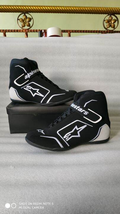 Sepatu drag race balapan sepatu harian sepatu turing hitam putih ...