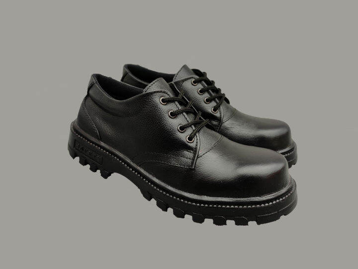 SEPATU SAFETY UJUNG BESI PENDEK MODEL TALI KULIT ,MURAH MERIAH | Lazada ...