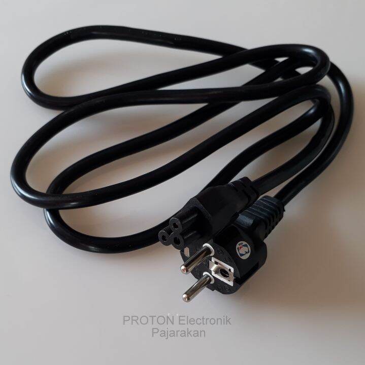 Kabel Power Bintang listrik AC 3 lubang TV LED Charger laptop Monitor ...
