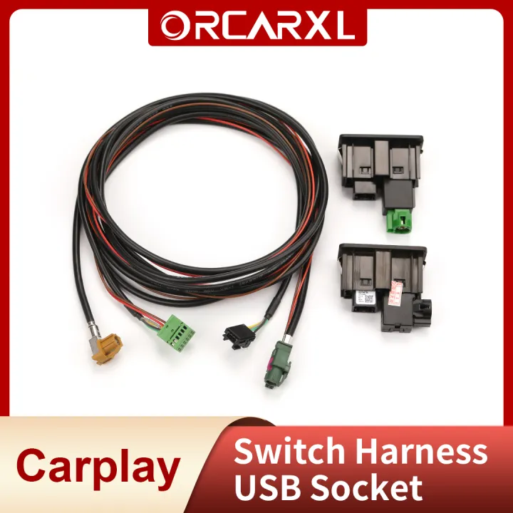 Carplay Media AUX MIB2 PRO USB AMI installation With Plug Switch Button ...
