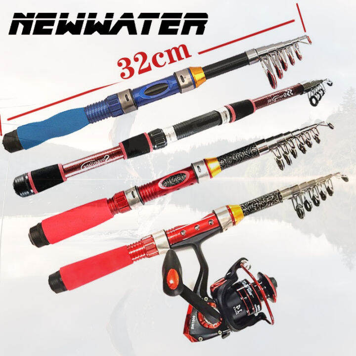 Newwater 2023ผลิตภัณฑ์ร้อน คันไฟเบอร์กลาสตกปลาทะเลสั้นพิเศษ | Lazada.co.th
