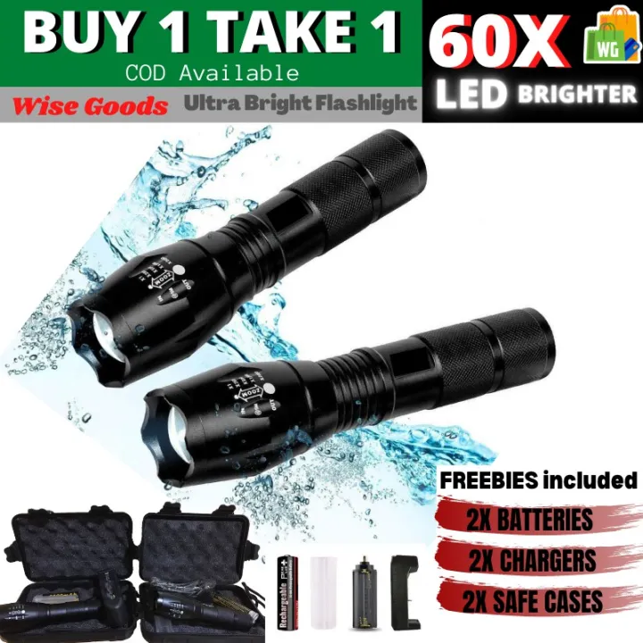 BUY 1 TAKE 1 Ultra-Bright Military Taclight Flashlight High Performance ...